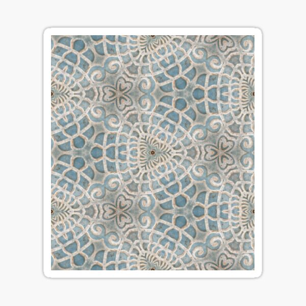 "Shameless Pattern from Gaudi's Barcelona tile" Sticker for Sale by ...