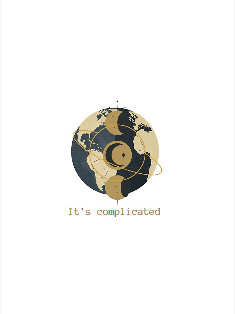 ""It's complicated" Collection" Sticker by Zjale | Redbubble
