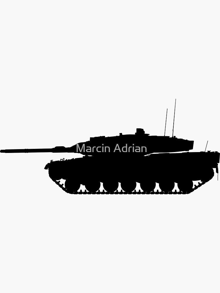 "Leopard 2 German main battle tank, military vehicle." Sticker for Sale ...