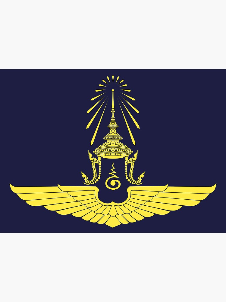 "Royal Thai Air Force - Kong Thab Akat Thai - Emblem" Art Board Print ...