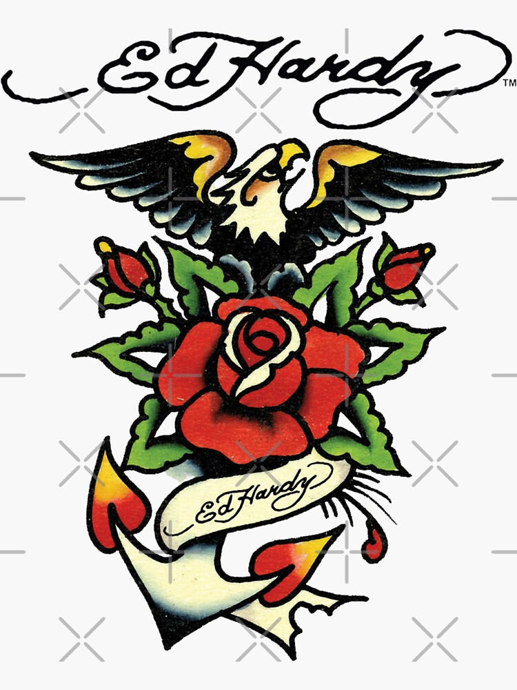 "ed hardy" Sticker by ismawak | Redbubble