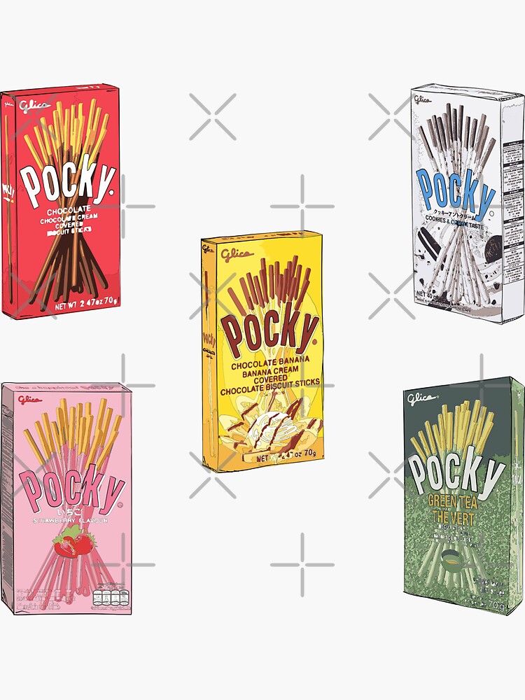 "Assorted Pocky Snack Buffet Sticker Pack" Sticker for Sale by ...