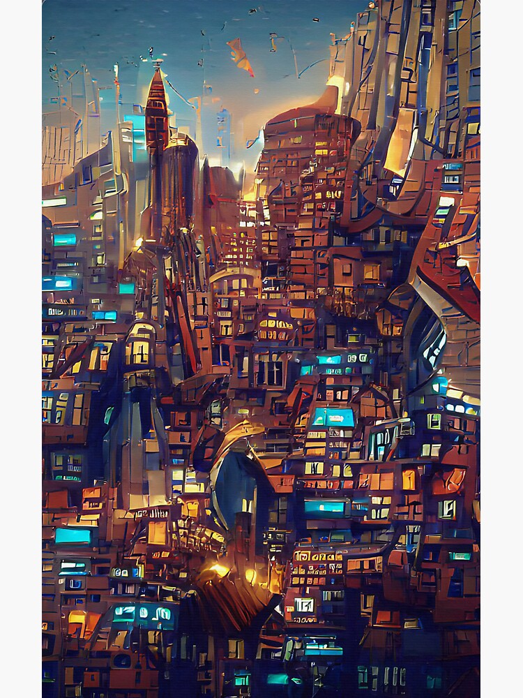 "Mirror world, Mirror City, Dream, Trippy" Sticker by McVeighArt ...