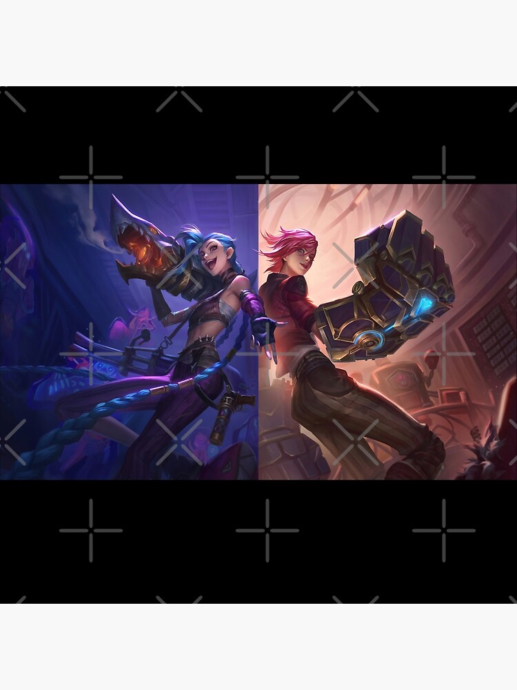 "Vi And Jinx - Arcane Scene Fan Art " Poster by TheSkorpBrush | Redbubble