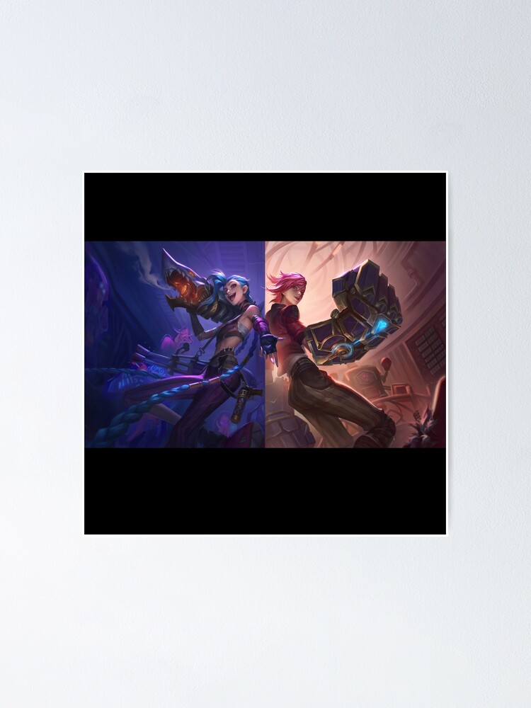 "Vi And Jinx - Arcane Scene Fan Art " Poster by TheSkorpBrush | Redbubble