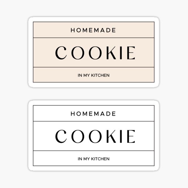 "DIY Cookie Label" Sticker for Sale by bamiyarm | Redbubble