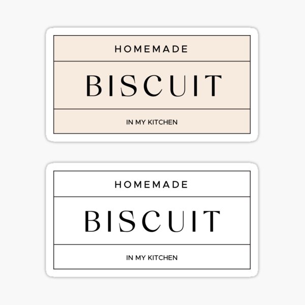 "DIY Biscuit Label" Sticker for Sale by bamiyarm | Redbubble