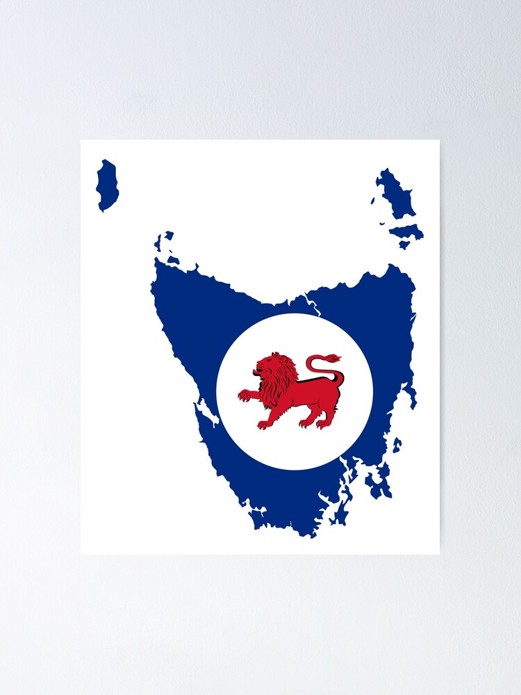 "Flag Map of Tasmania, Australia " Poster by Shav | Redbubble