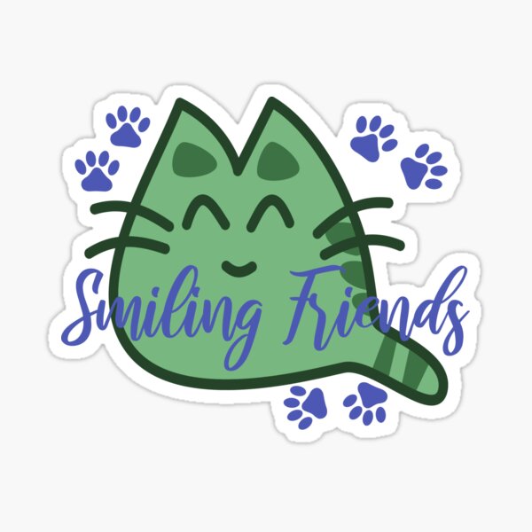 "Smiling Friends" Sticker by Cafe-Society | Redbubble