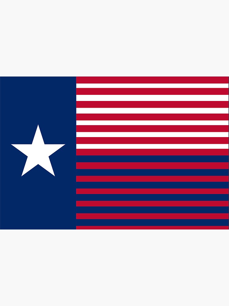 "Texas Redesign " Sticker by OldManMickey | Redbubble