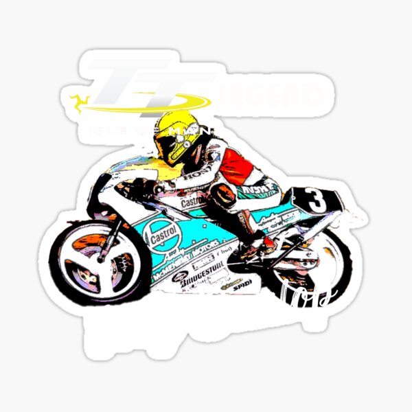 "Joey Dunlop TT Legend" Sticker for Sale by martjfaulkner | Redbubble