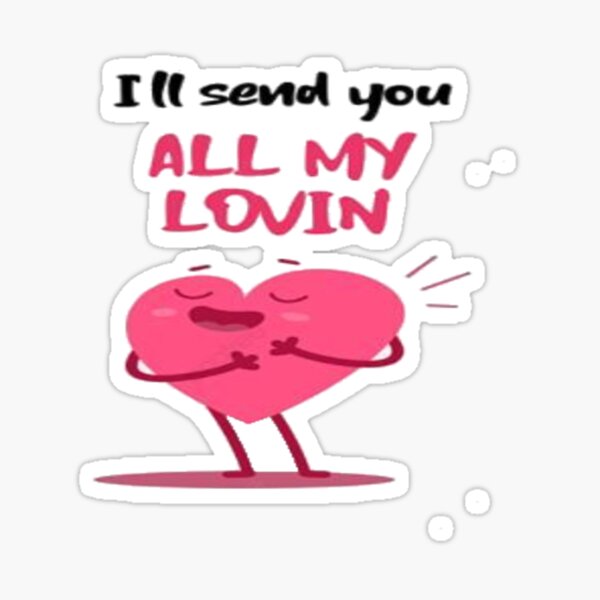 "Sending Love" Sticker for Sale by TBaCreations | Redbubble