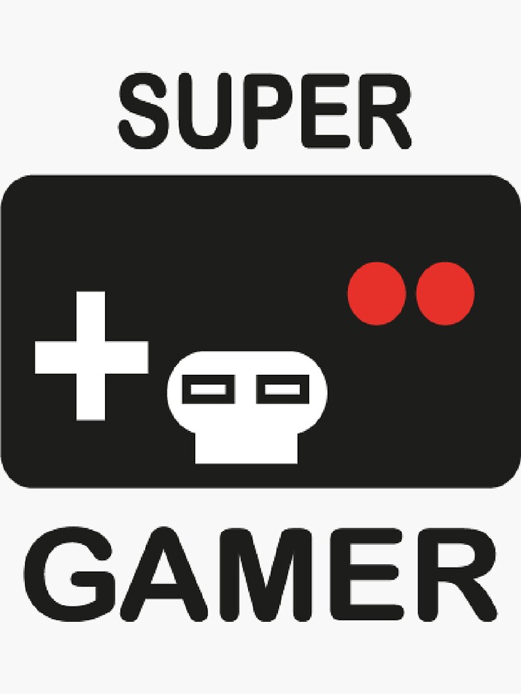 "super gamer" Sticker for Sale by SimoSaladain | Redbubble