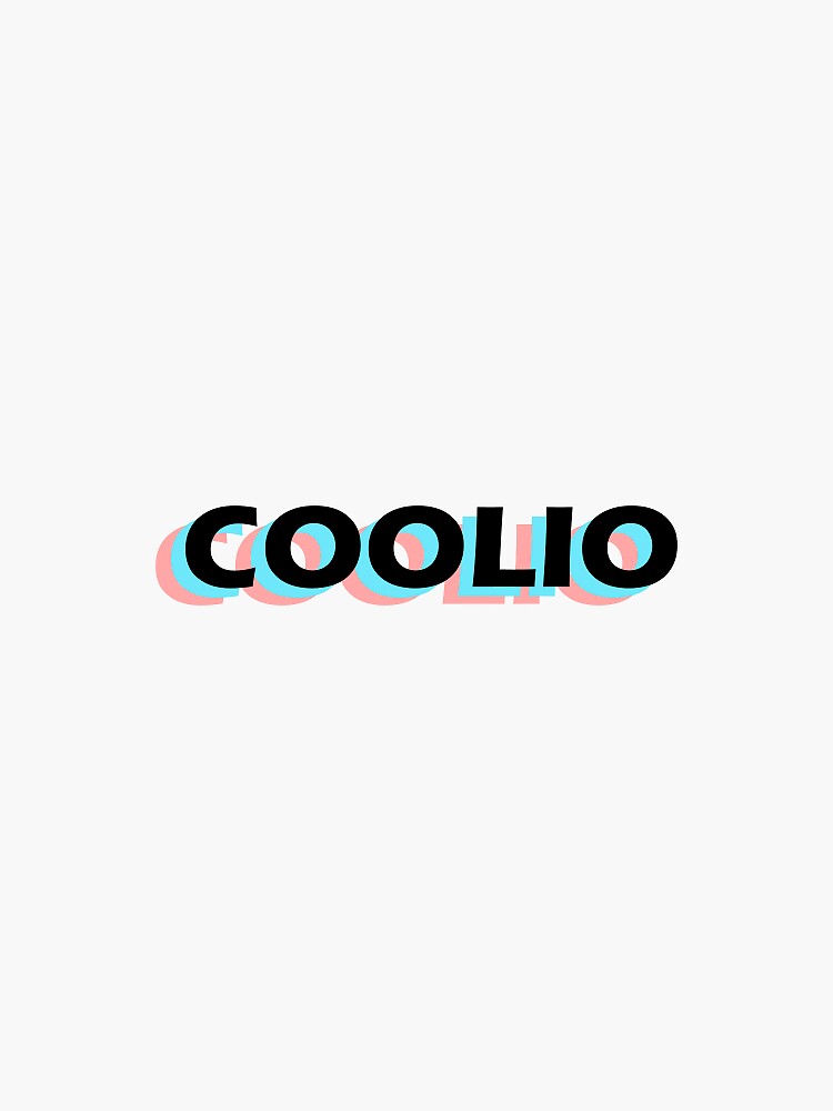 "Coolio" Sticker by k-katch | Redbubble