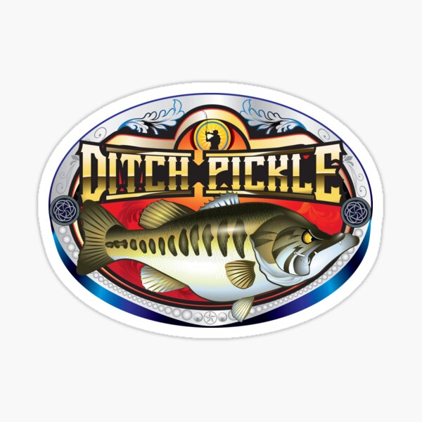 "Mary Tracy - Ditch Pickle Big Mouth Bass" Sticker for Sale by iColor4U ...