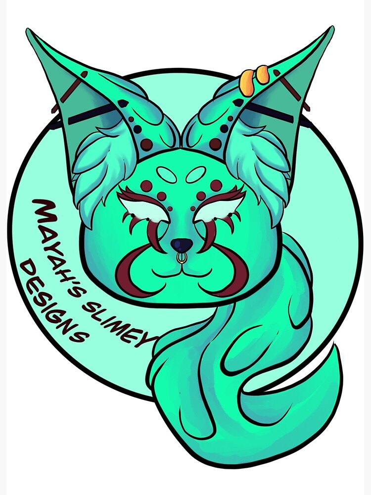 "Mayah slimey store logo " Art Print for Sale by SlimeyDesigns | Redbubble