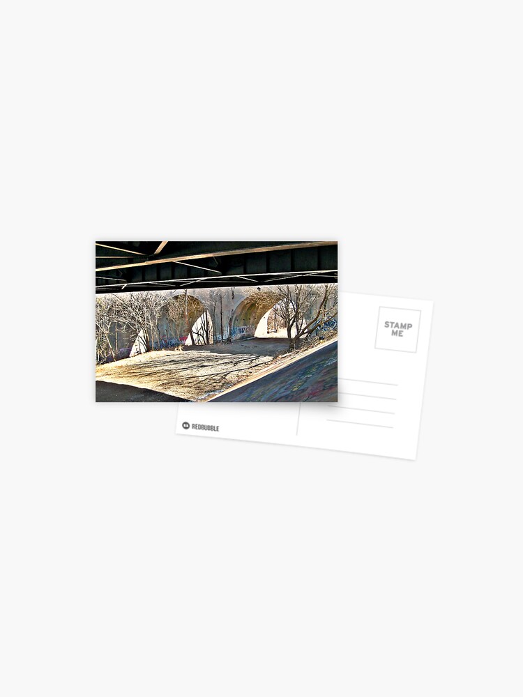 "Under Route 1, the bridge over the Raritan River" Postcard for Sale by ...