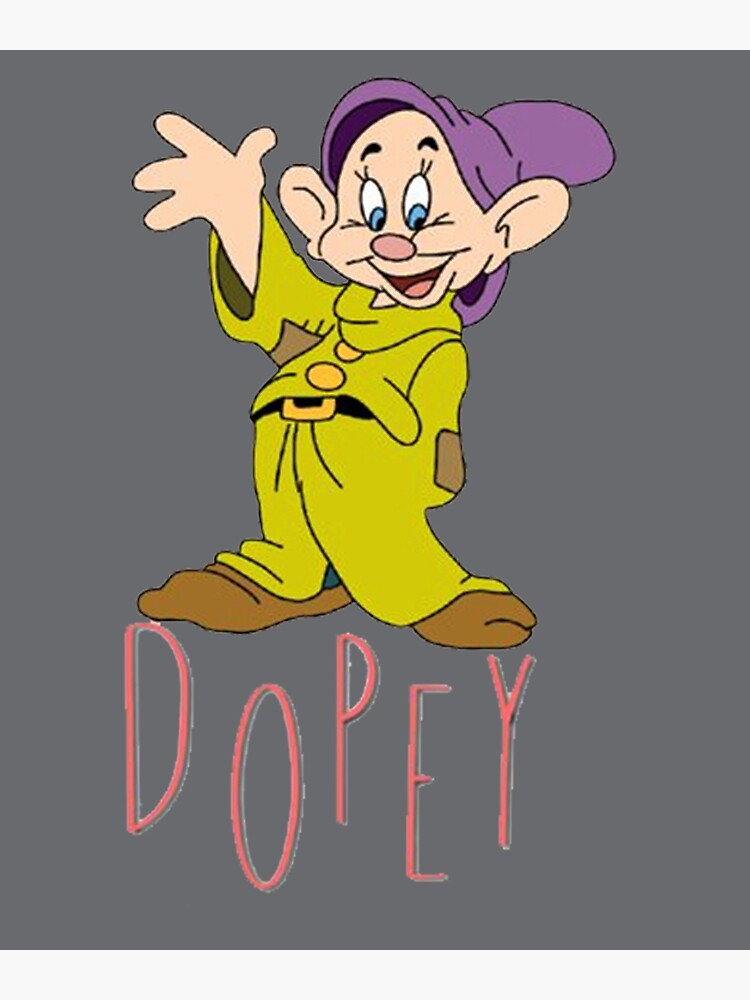 Póster «Dopey uno de los personajes famosos de la película» de ...