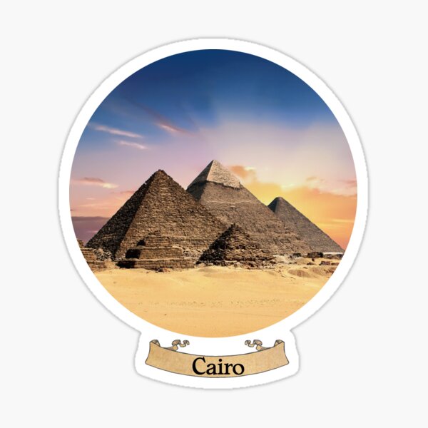 " Cairo Pyramids" Sticker for Sale by Edpod | Redbubble