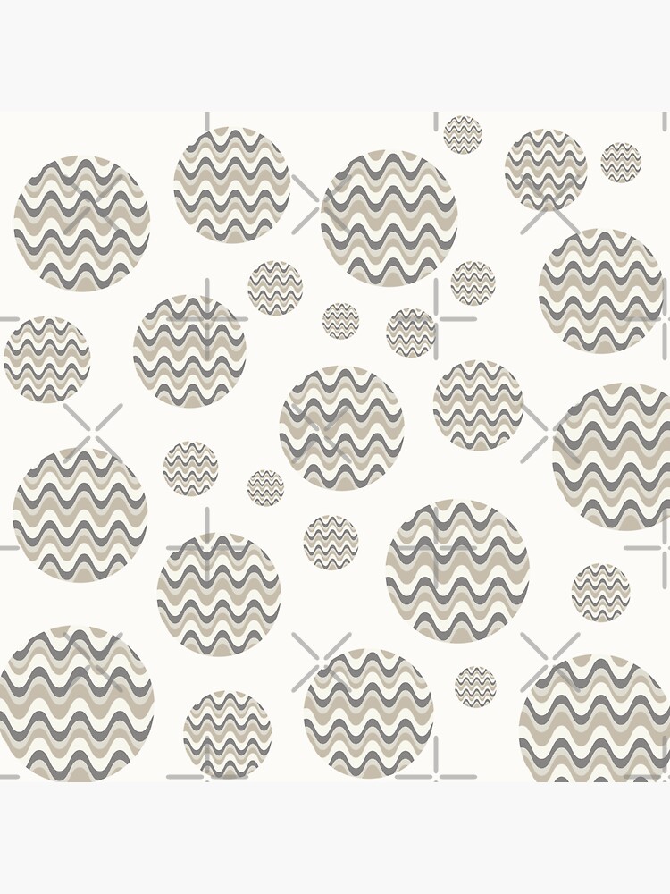 "Sirkel, Retro Groovy Wave in a Circle Pattern" Sticker by BesanoStyle ...