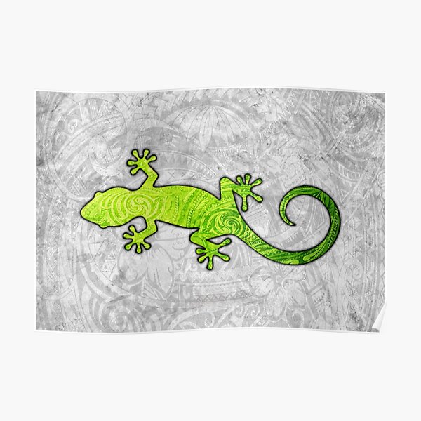 "Polynesian Gecko" Poster for Sale by artistwill | Redbubble