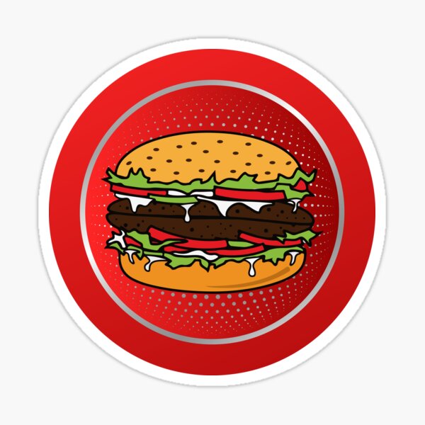 "Market Team Member Bullseye Burger Funny" Sticker for Sale by ...
