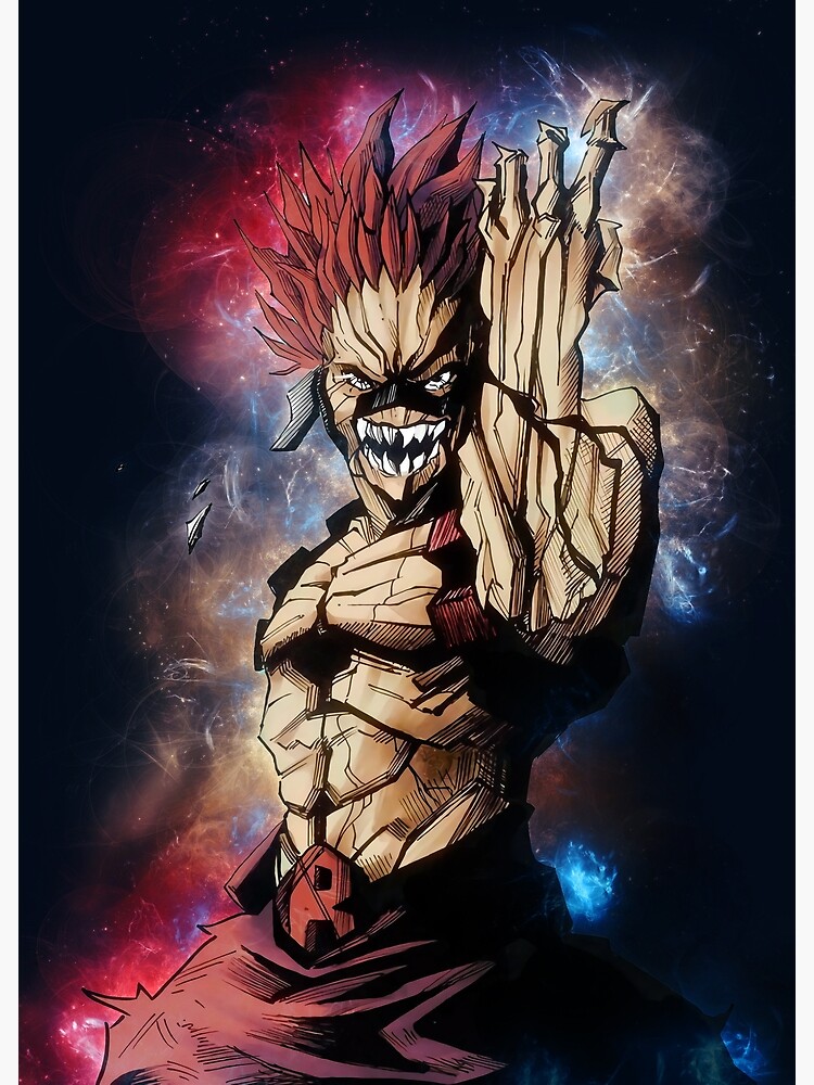 "My hero Academia Red Riot Eijiro Kirishima Cosmic artwork" Art Print ...