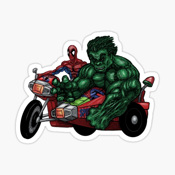 "Sidecar Odd Couple" Sticker by kevinmayle | Redbubble