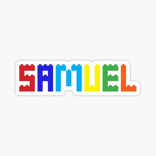 "Color Baby brick name Samuel" Sticker by EqualityIsPower | Redbubble