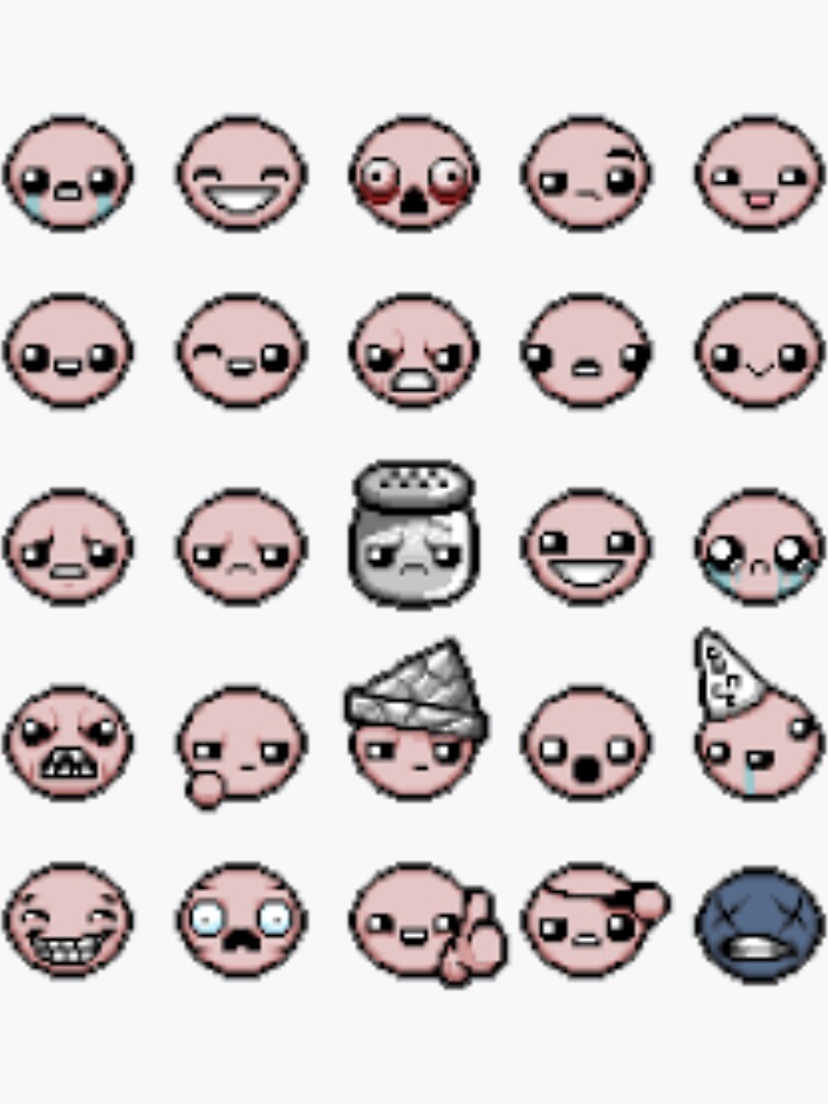 "The Binding of Isaac" Sticker by AkzuDesign | Redbubble