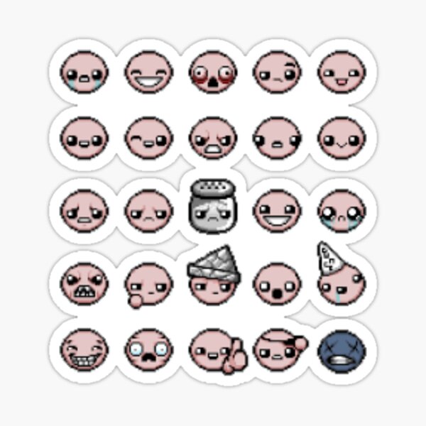 "The Binding of Isaac" Sticker by AkzuDesign | Redbubble