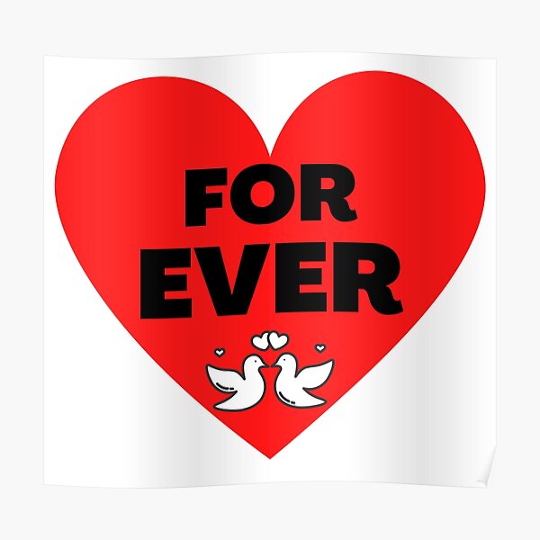 "Love Forever Birds inside Heart, LOVE, Heart Symbol, Quotes Simple ...