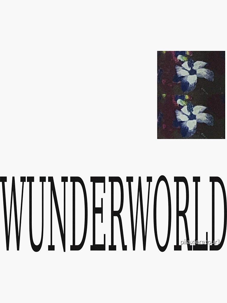 "wunderworld /FLOWER DB/ official" Sticker for Sale by pilaxleretour1 ...
