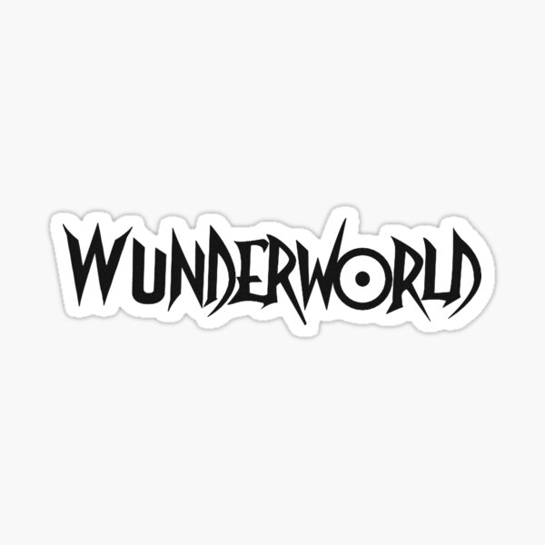 "wunderworld /BBlack goth/ official" Sticker for Sale by pilaxleretour1 ...
