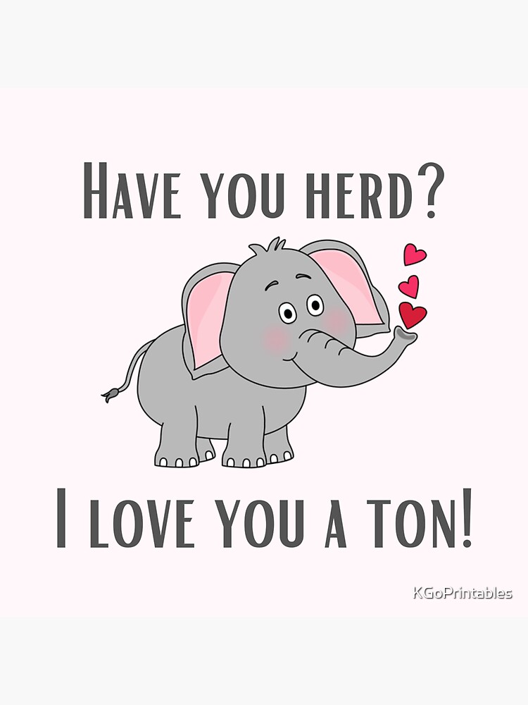 "Have You Herd? - Love notes" Sticker by KGoPrintables | Redbubble