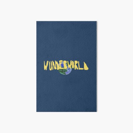 "wunderworld LOGO OFFICIAL MERCH" Art Board Print for Sale by ...
