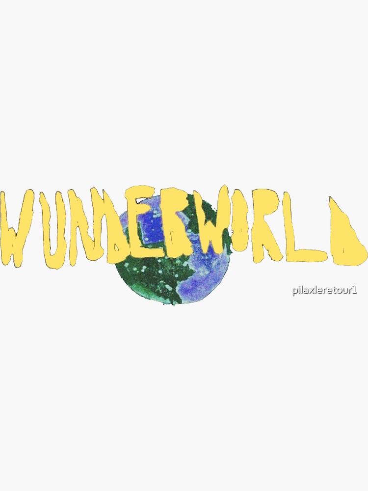 "wunderworld LOGO OFFICIAL MERCH" Sticker by pilaxleretour1 | Redbubble