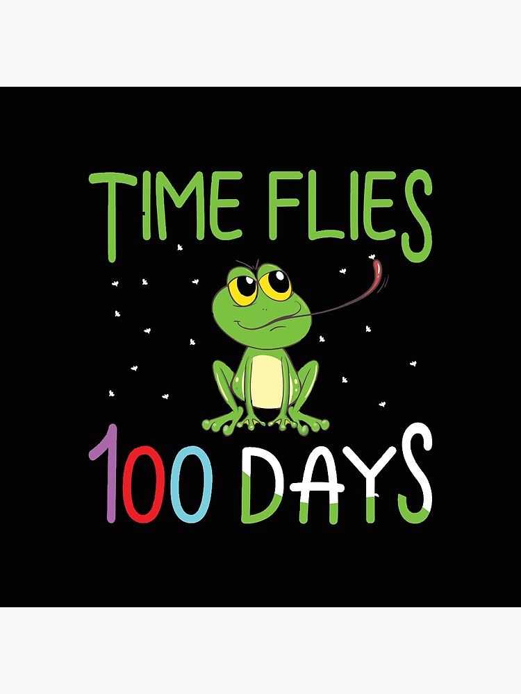 "Time Flies, 100 Days of School shirt" Poster for Sale by Jodi-Dyck ...