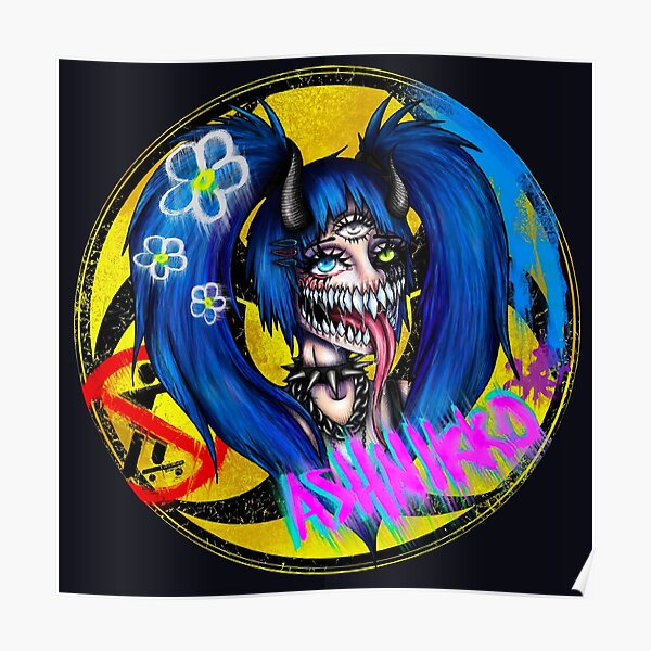 "Ashnikko" Poster for Sale by Twiver | Redbubble