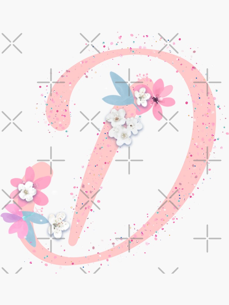 "Aesthetic letter D" Sticker for Sale by Dennyart5 | Redbubble