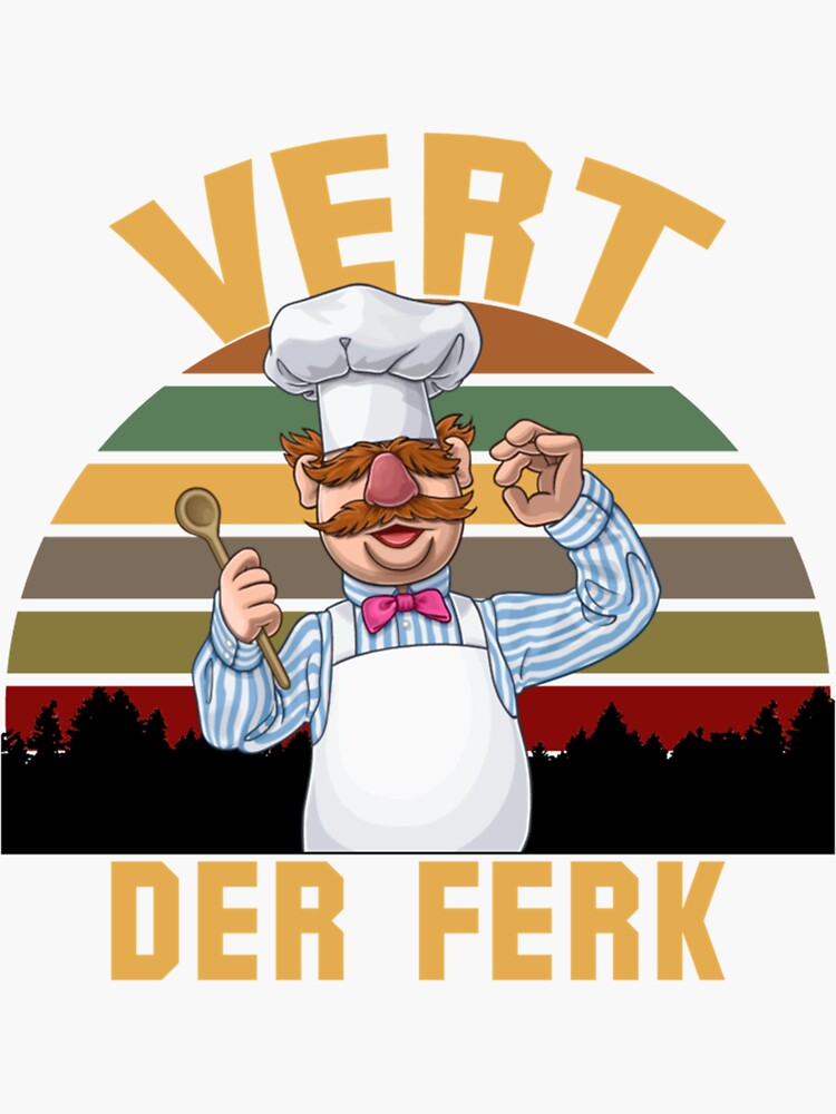 "vert der ferk " Sticker by Britanypencer | Redbubble