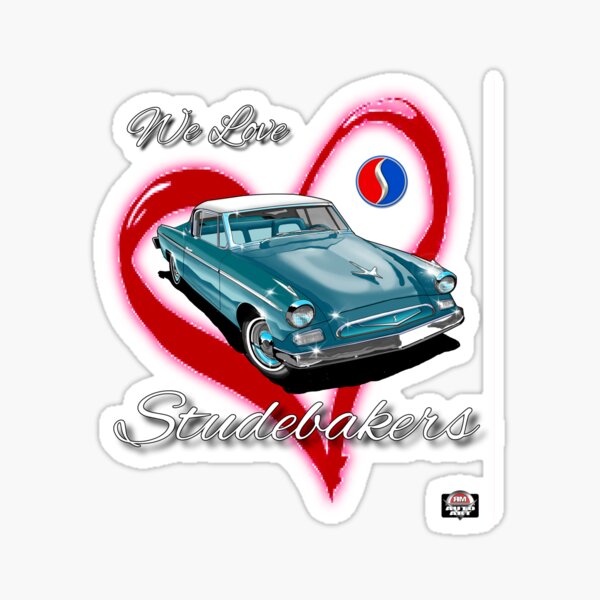 "Classic Studebaker" Sticker for Sale by RMautoart42 | Redbubble