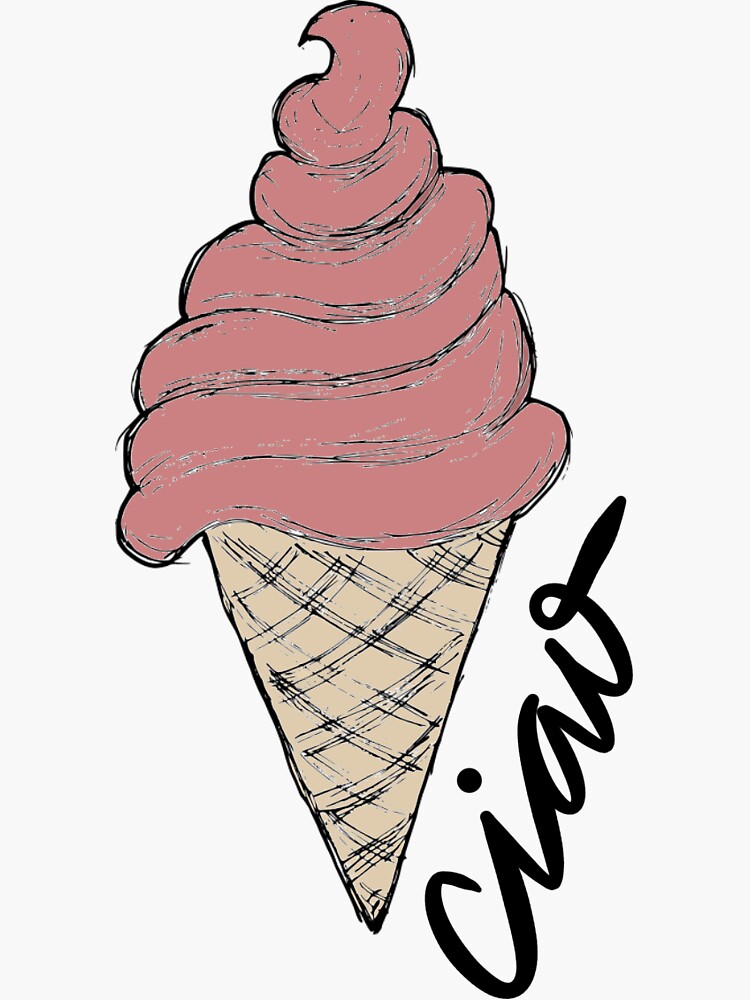 "Gelato" Sticker by Emmanelsonn | Redbubble