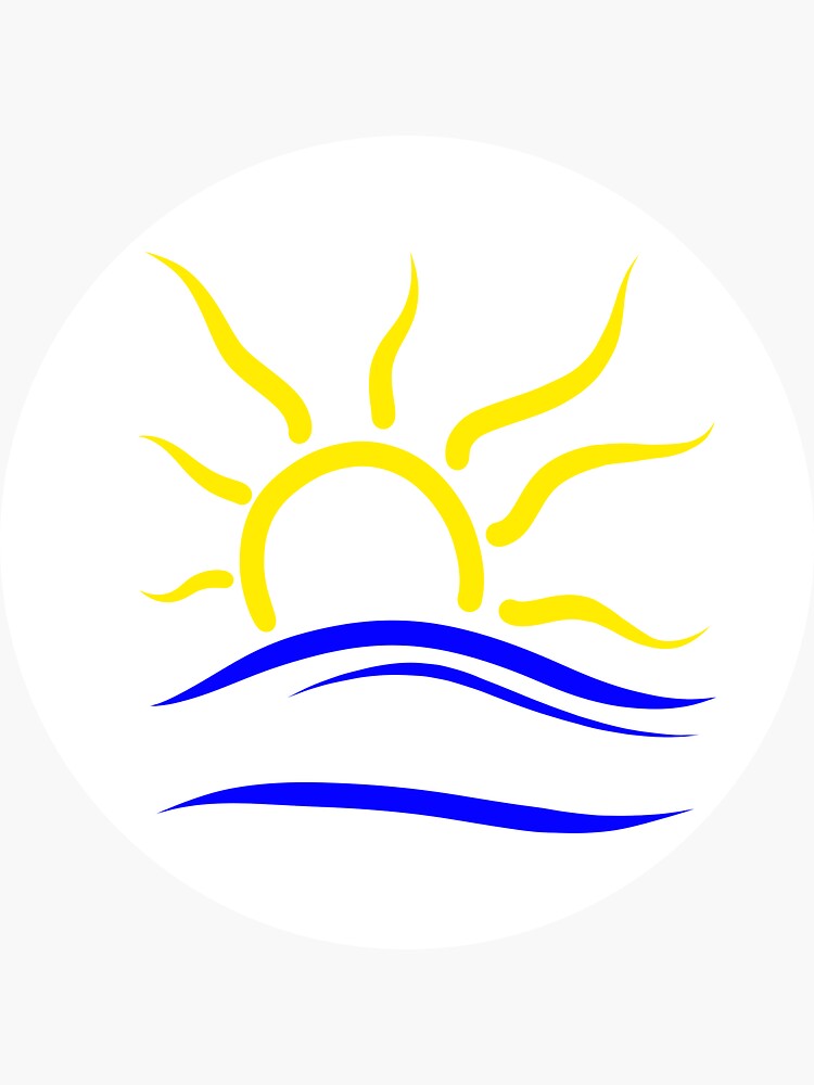 "Naturist Symbol on white circular background" Sticker for Sale by ...