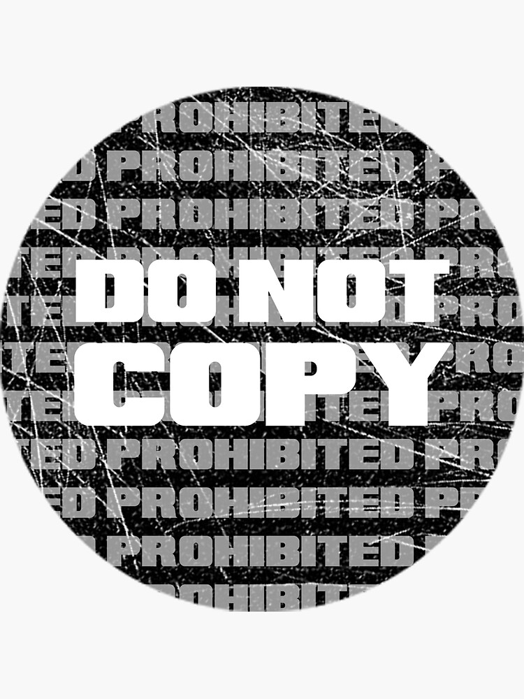 "Do Not Copy Retro VHS Rental Sticker" Sticker by wildeyemovies | Redbubble