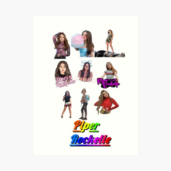 "Piper Rockelle Compilation" Art Print by AkzuDesign | Redbubble