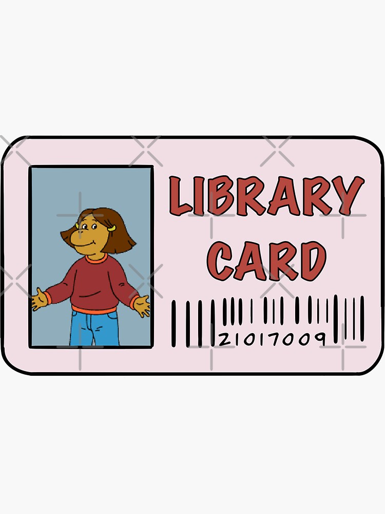 "Francine Library Card" Sticker by halz-sticker | Redbubble