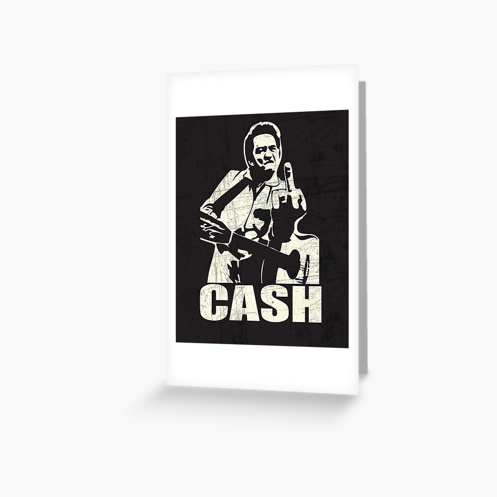 "Johnny Cash" Greeting Card for Sale by Spoof-Tastic | Redbubble