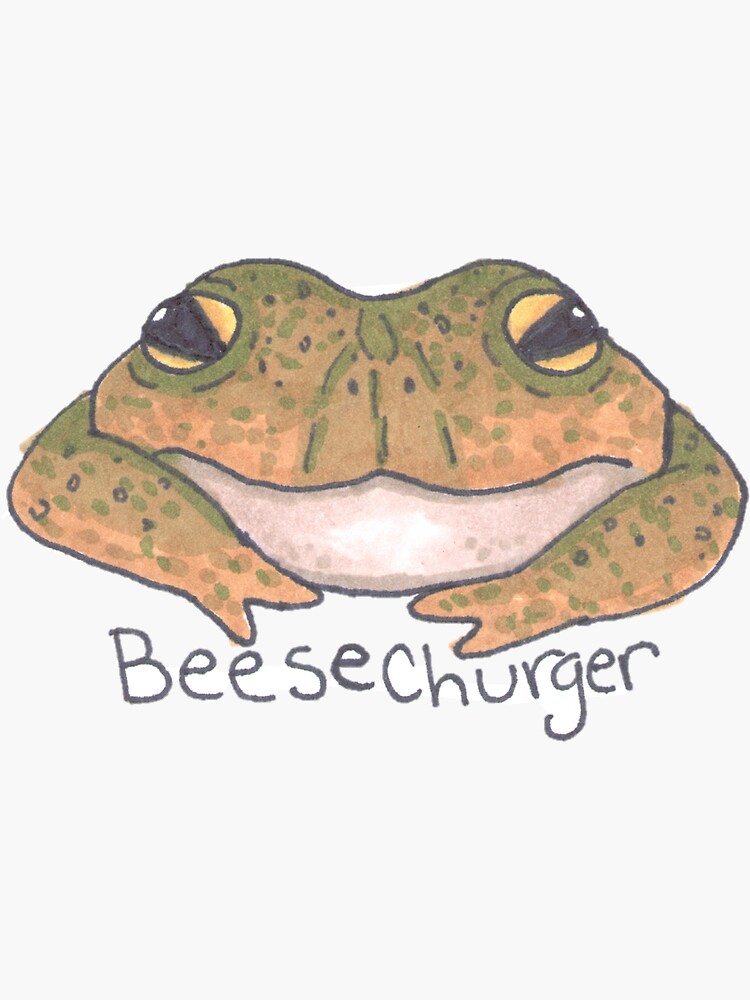 "Beesechurger" Sticker for Sale by toast-sparkles | Redbubble