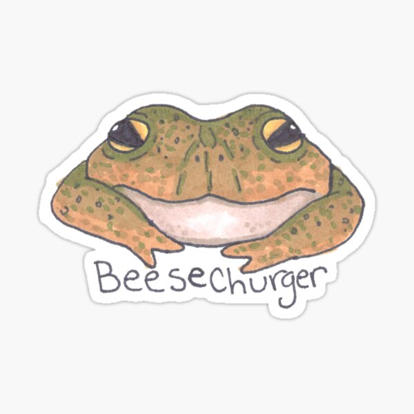 "Beesechurger" Sticker for Sale by toast-sparkles | Redbubble